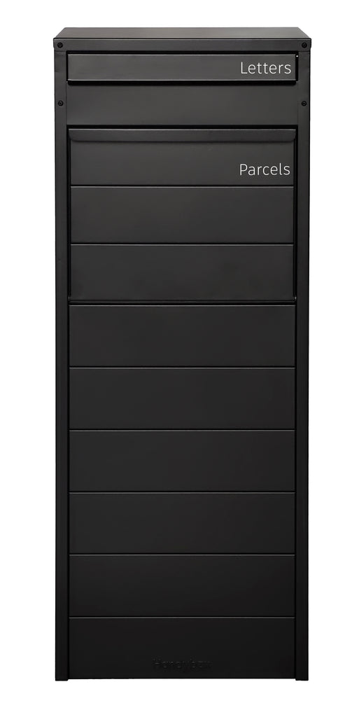 Crocodile 26 Freestanding Large Parcel & Mail Letterbox Black