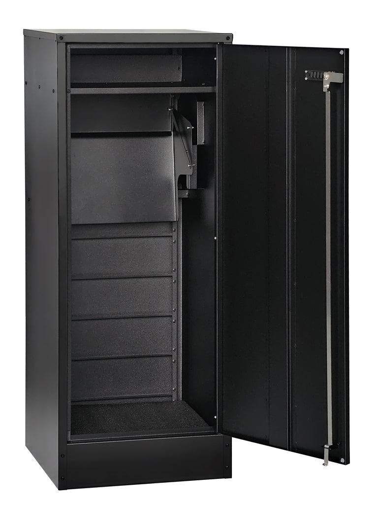 Crocodile 26 Freestanding Large Parcel & Mail Letterbox Black