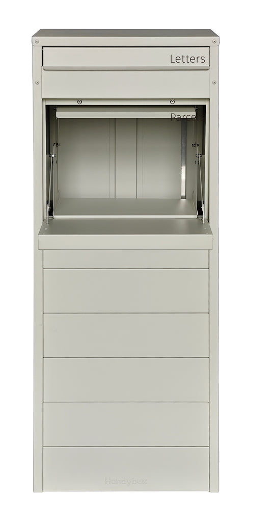 Crocodile 26 Freestanding Large Parcel & Mail Letterbox In Surfmist
