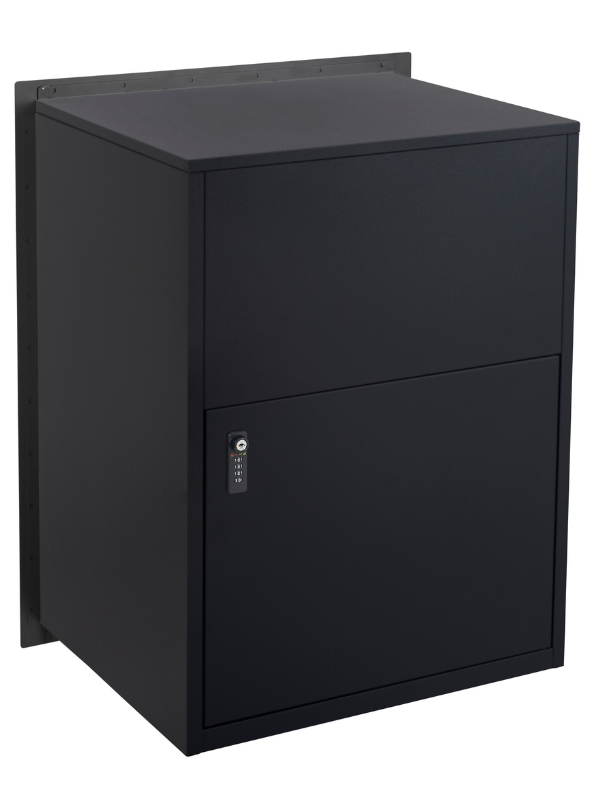 Tassie Devil MAX - BLACK Fence Mounted Parcel & Letter Box