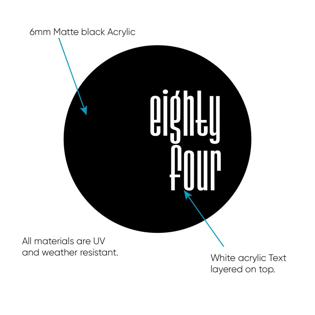 Round House Number Sign – DELTA | HandyBox